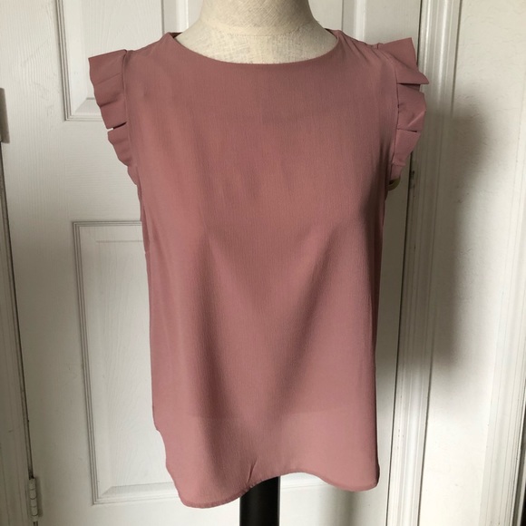 Monteau | Tops | Monteau Los Angeles Blush Blouse | Poshmark